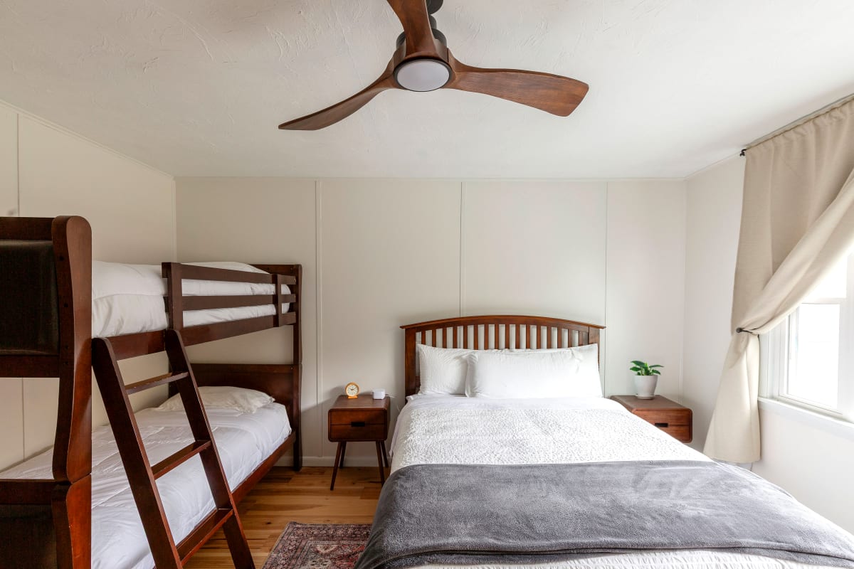 Queen and Bunks - Room 7 | The Perch Hotel